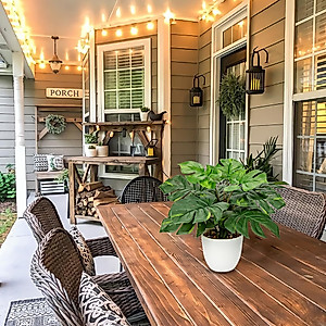 Hollyone Artificial Monstera Plant Faux Monstera Deliciosa Plant Potted Fake Tropical Plants in Pot for Indoor Outdoor Home Decoration