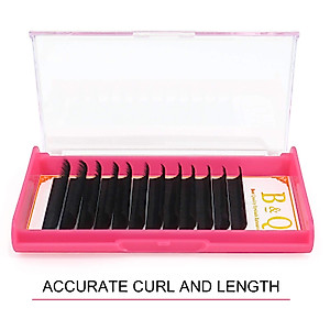 Eyelash Extension C CC D DD curl Easy Fan Volume Lashes .03 .05 .07 .10 Eyelash Extensions Blooming Self Fanning Volume Lash Extensions 9 to 25mm (D-0.07,12-17mix)