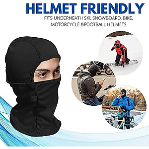 Backwoods Ski Mask Lettering Balaclava Cap Full Face Mask Cool Graphic Face Cover Snowboarding Cycling Unisex Balaclava (Black)