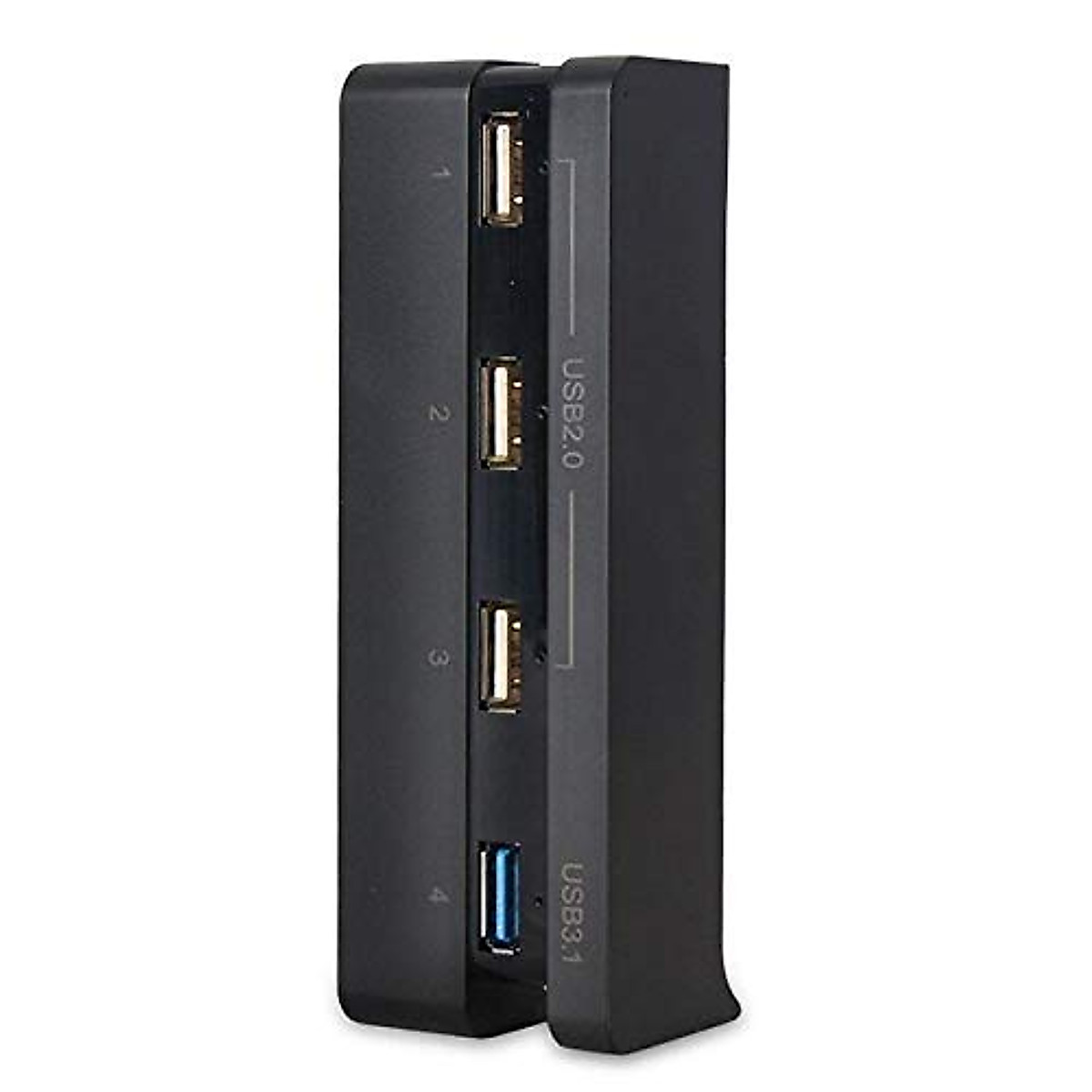 OSTENT Extend 4 USB Hub 2.0 & 3.0 Adapter for Sony PS4 Slim Console Video Games
