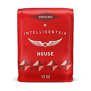 Intelligentsia Coffee, Light Roast Ground Coffee - House 12 Ounce Bag with Flavor Notes of Milk Chocolate, Citrus, and Apple