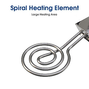 WishDirect 700W Electric Charcoal Starter for BBQ Grill Smoker Fireplace, Firepit, Stove - Design with Large Spiral Heating Element, 30% Faster Igniting Fire - 3 Feet Power Cord