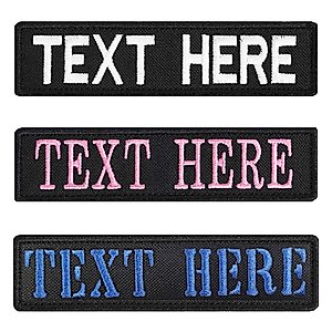 2 Pieces of The Custom Personalized Embroidered Name Patches Hook Fastener,Uniform,Work Shirt,Hat Morale Name Patch, Size is 4"X1"