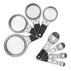 OXO Good Grips 8 Piece Stainless Steel Measuring Cups and Spoons Set