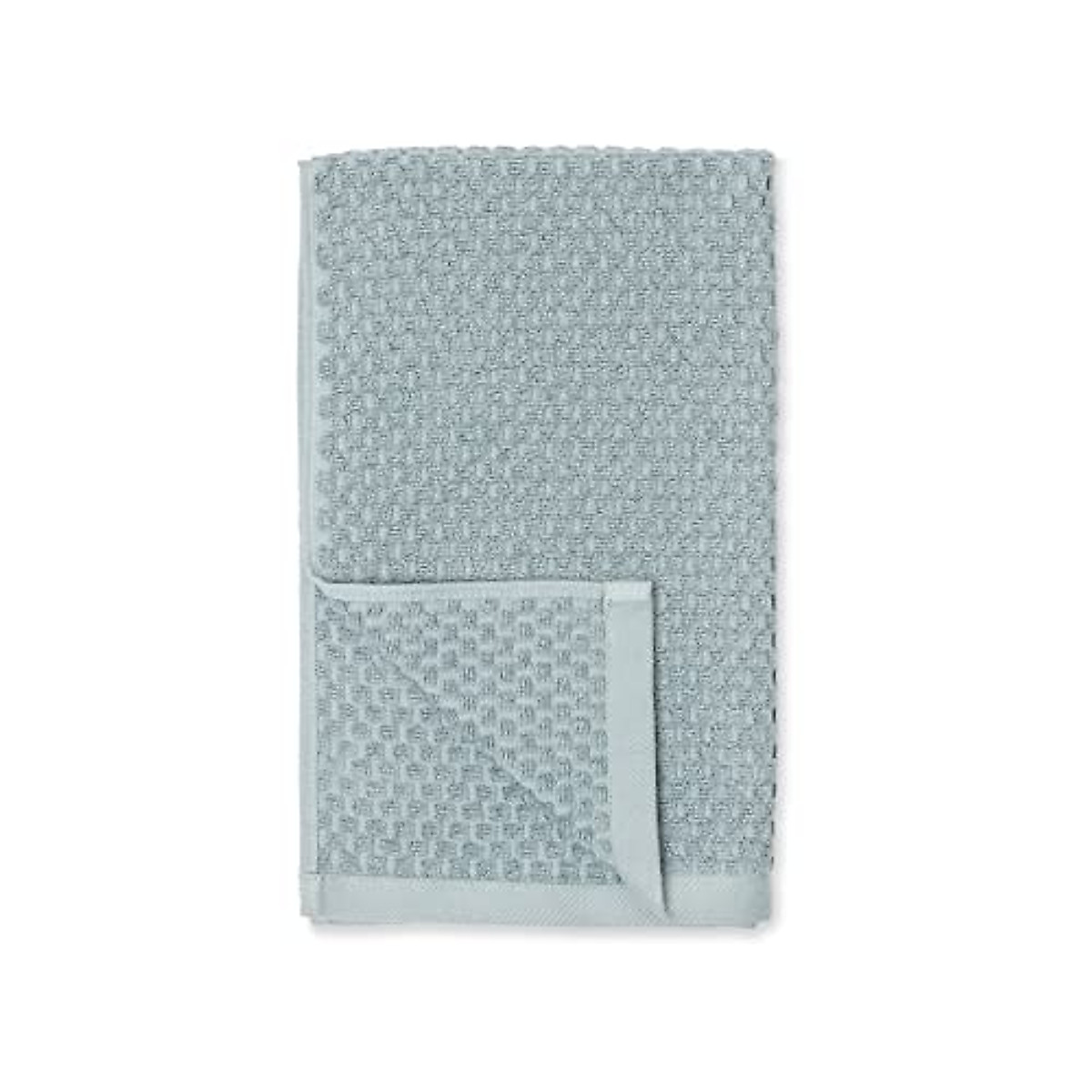 Amazon Basics Odor Resistant Textured Hand Towel, 16 x 26 Inches - 6-Pack, Teal