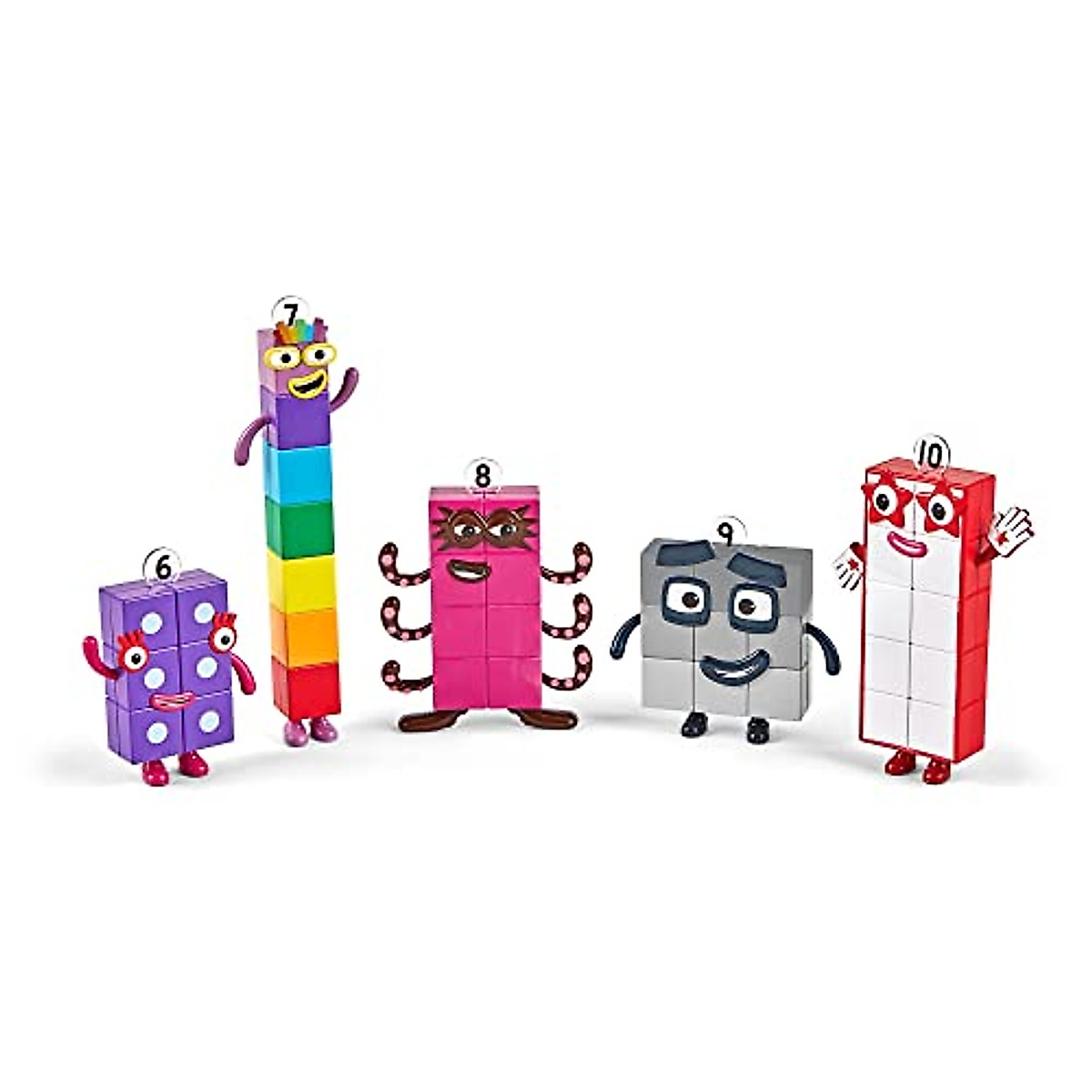 Learning Resources Numberblocks Friends Six to Ten, Play Figures, Official Collectible Figures for Kids Aged 3 and Up