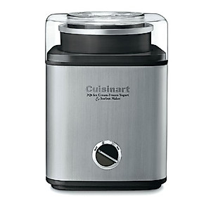Cuisinart CIM-60PCFR Pure-Indulgence 2-Quart Ice-Cream Maker, Brushed Chrome Renewed