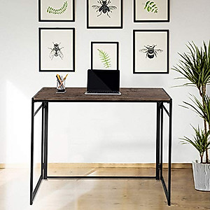 Flash Furniture Rustic Home Office Folding Computer Desk - 40"