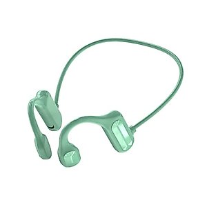 Betreasure Bone Conduction Headphones Wireless Earphone Bluetooth Earbuds Sports Waterproof HiFi Stereo Ear-Hook Headset with Microphone (Green)