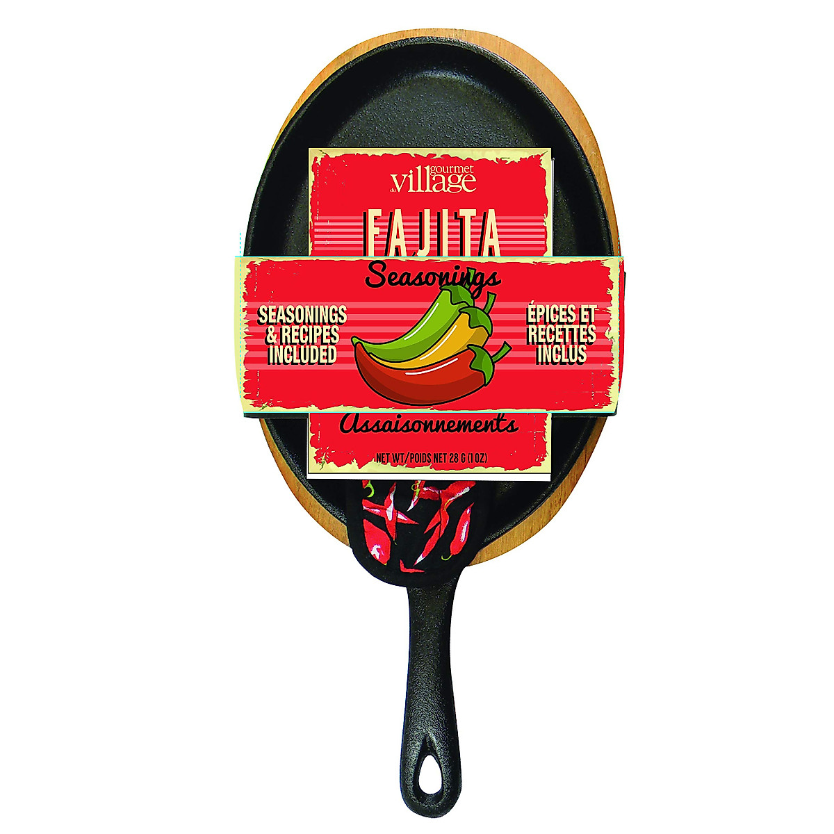 Gourmet du Village Fajita Cast Iron Skillet