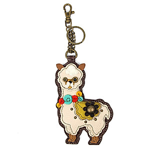 CHALA Farm Collection Women's Decorative Key Fob/Coin Purse Accessory (Llama)