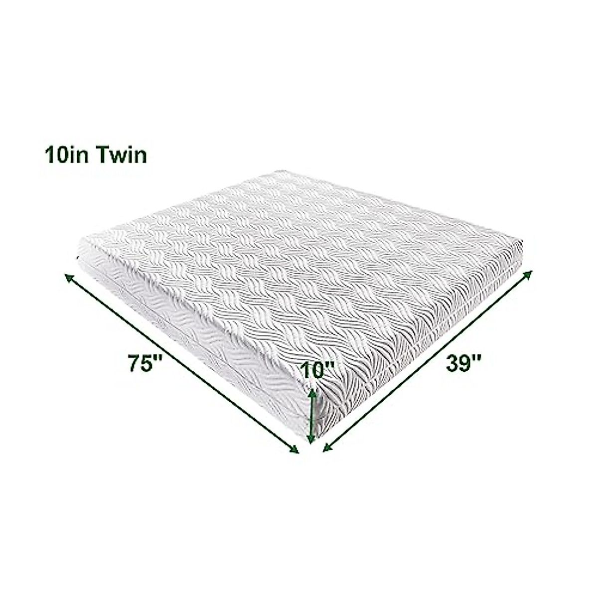 Twin/Full/Queen/King size Mattress, 10 Inch Hybrid Mattress In a Box, Cooling-Gel Memory Foam Mattress with Motion Isolating, Breathable Mattress for Cooler Sleep Supportive & Pressure Relief, Twin