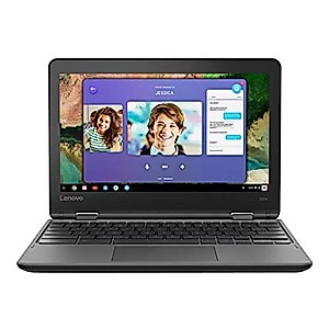 Lenovo 300e Chromebook 2nd Gen 82CE0000US 11.6" Touchscreen 2 in 1 Chromebook - HD - 1366 x 768 - AMD A-Series A4-9120C Dual-core (2 Core) 1.60 GHz - 4 GB RAM - 32 GB Flash Memory - Black