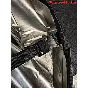 UCARE Double Wide Patio Chaise Lounge Chair Cover Waterproof 82in Outdoor Patio 2 Person Rattan Daybed Sofa Recliner Chaise Longue Protector Dust Furniture Covers