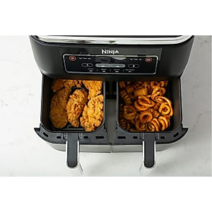 Ninja Foodi 4-in-1 8-Quart. 2-Basket Air Fryer with DualZone Technology- Air Fry, Roast, and More