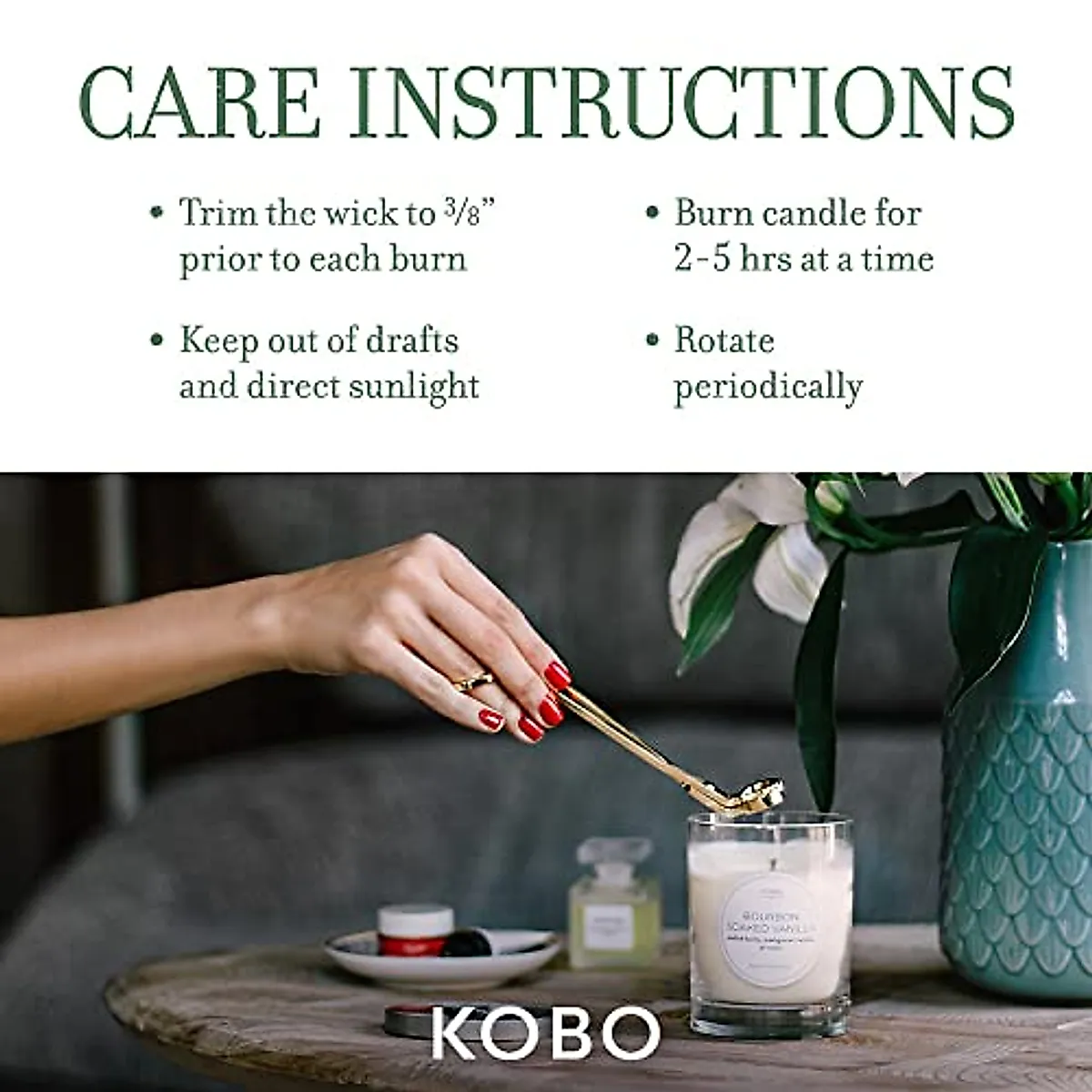 KOBO Wild Tomato Vine Candle with Plantable Box (9 oz) | Plant The Box Collection, 100% Pure Soy Wax Candles | Hand-Poured in USA | Long Lasting 60 Hour Burning Candles | Scented Candles for Home