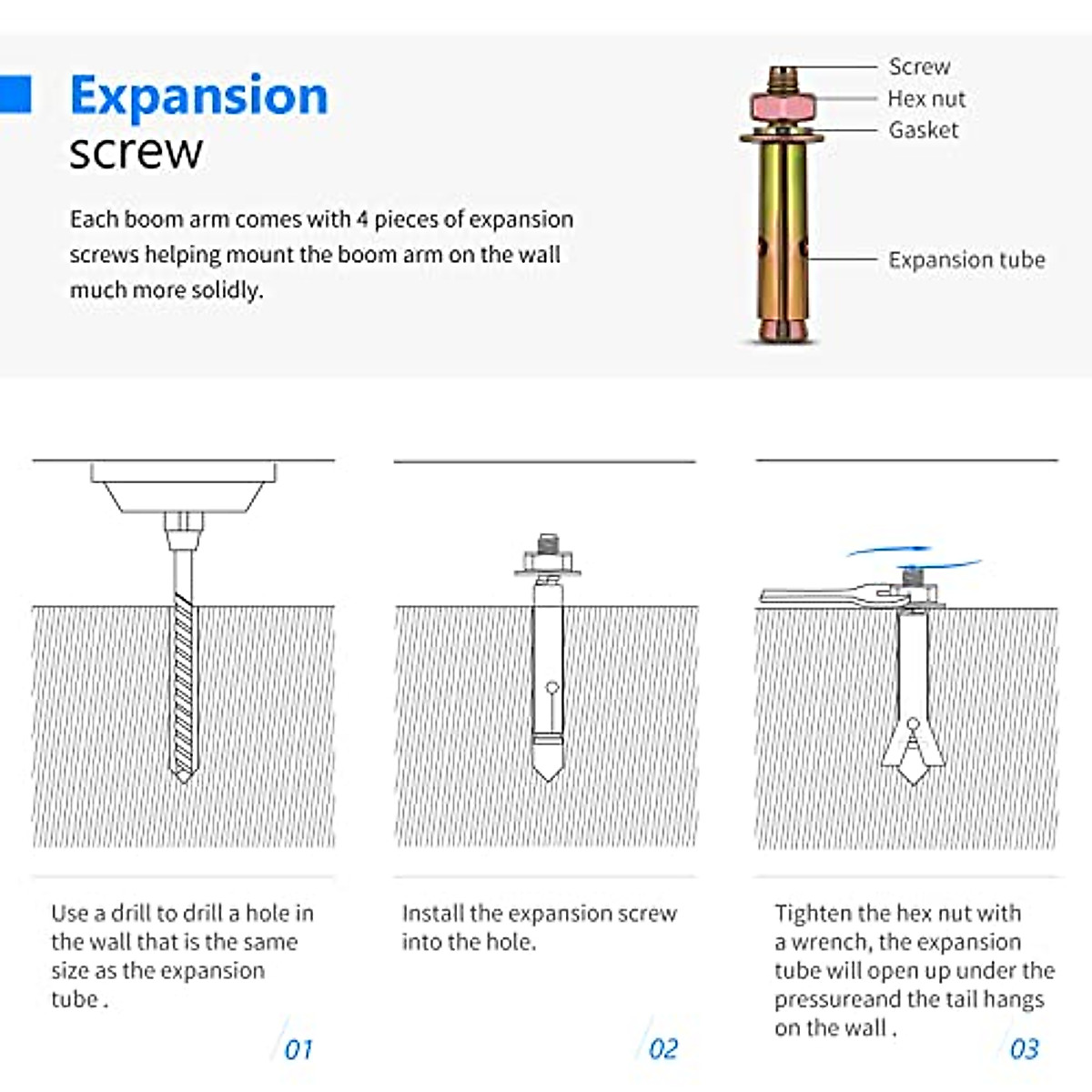 Neewer 2-Pack Triangle Wall Mounting Boom Arm for Photography Studio Video Strobe Lights Monolights Softboxes Umbrellas Reflectors,180 Degree Flexible Rotation,Max Length 70.8 inches/180CM (Black)