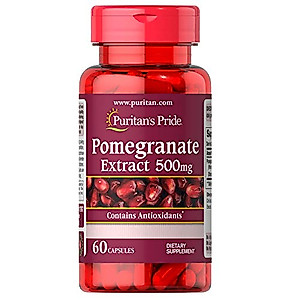 Puritan's Pride Pomegranate Extract 500 Mg Supports Antioxidant Health, 60 Capsules, by Puritan's Pride, 60 Count