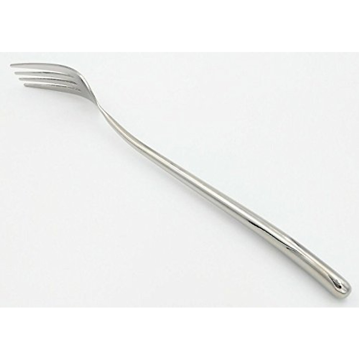 Ximkee 8 Pieces, Korean Stainless Steel Rice Spoon/Soup Spoon/Coffee Spoon - Long-handled Great Circle (Forks)