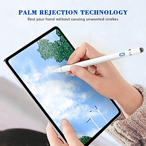 Elaxi Stylus Pencil Compatible for Apple iPad, Active Pen with Palm Rejection, Tilt, Compatible with iPad Pro (11/12.9 Inch), iPad 6/7/8/9/10th Gen, iPad Air 3rd/4th/5th Gen, iPad Mini 5/6th Gen