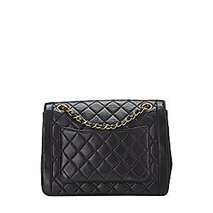 CHANEL, Pre-Loved Black Quilted Lambskin Paris Limited Double Flap Small, Black