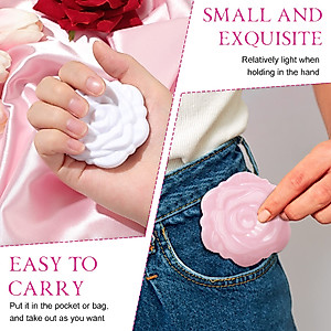 30 Pcs Compact Mirrors Bulk Pink Rose Bridal Wedding Shower Party Favors Flower Makeup Mirror Handheld Pocket Foldable Guest Women Bridesmaids Gifts Travel Breast Cancer Awareness Christmas Supplies