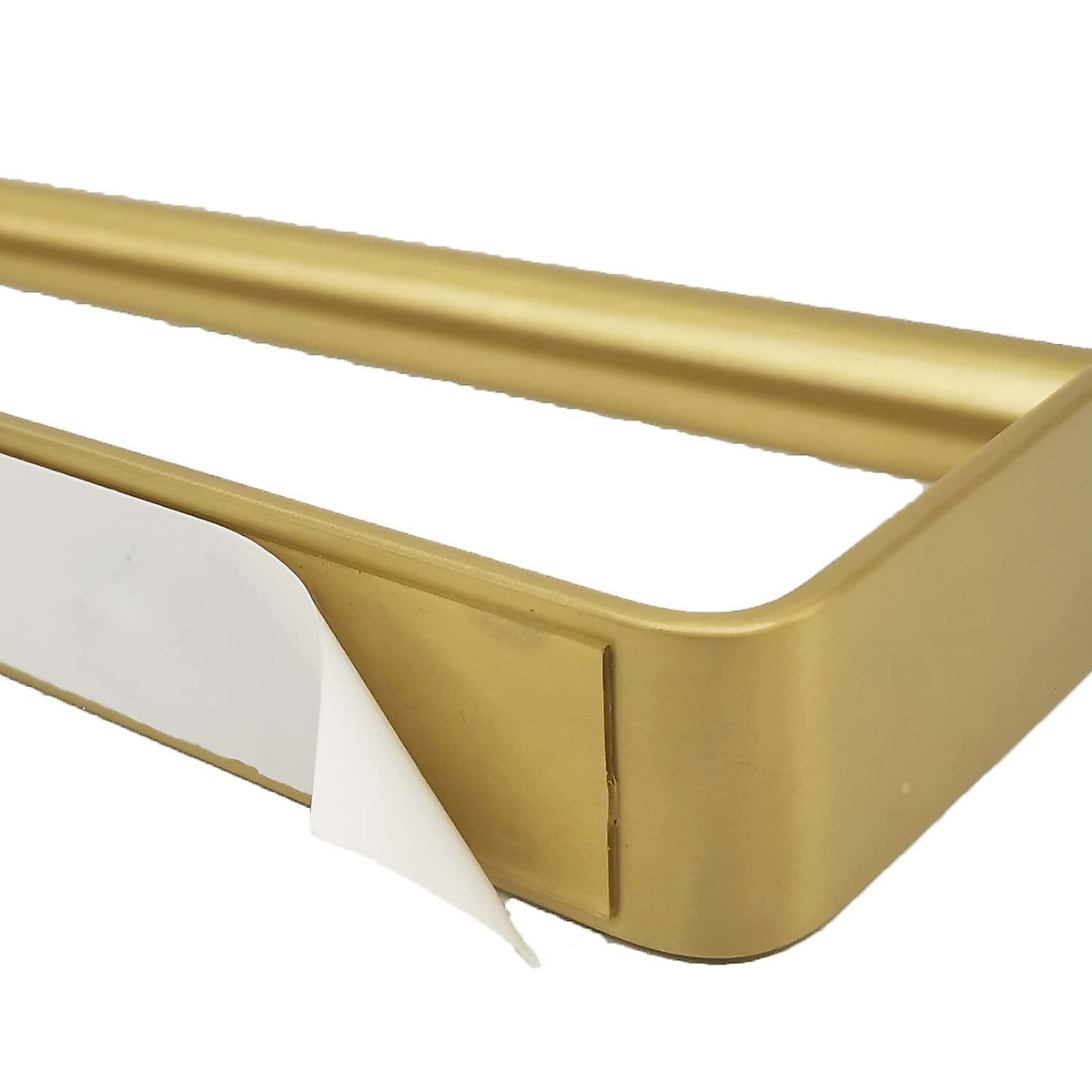 TeenGo Paper Towel Holder Under Cabinet, Self Adhesive & Wall Mount Paper Towel Holder No Drilling Adhesives Paper Towel Holder for Kitchen(Golden)