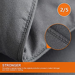 Queen Size Comforter,Luxurious All Season Cooling Fluffy Soft Quilted Down Alternative Comforter Reversible Duvet Insert with Corner Tabs,Dark Grey,88x88 Inches