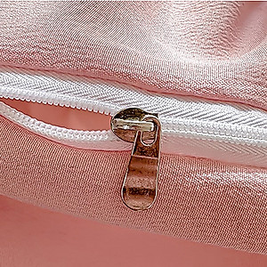 Generic Princess Lace Ruffles 4-Piece, Bow Bedding Set, Chic Ruffled Duvet Cover with Lovely Bow, Princess Style 1 Duvet Cover with 2 Pillowcases, 1 Bed Sheet, with Zipper Closure,Blue,Full