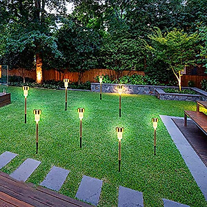 Trlec gt4-ly 24 pcs 5W High Brightness Solar Power LED Lawn Lamps with Lampshades Warm White.Used in Greenhouse, Landscape Lighting, Home Garden, or Small Pot Plant etc