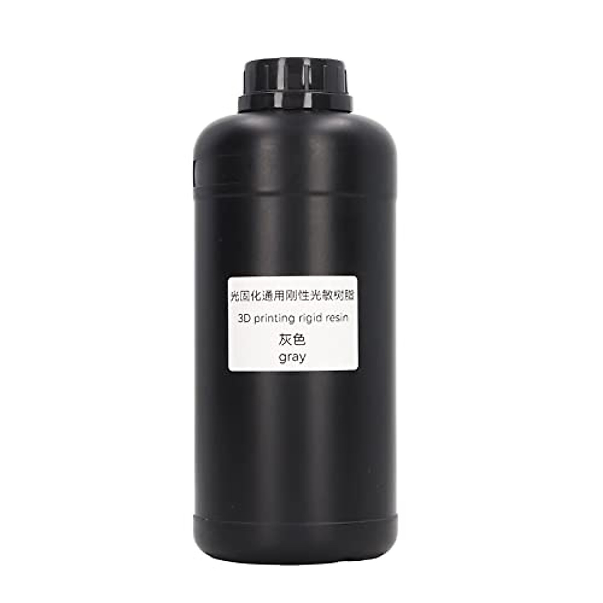 Curing Rigid Resin, High Accuracy 1000ml Stretch Resistant 3D Printer Resin for Industrial Parts(Grey)