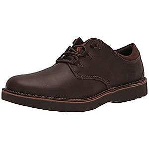 Clarks Men's Eastford Low Oxford, Dark Brown Leather, 10.5