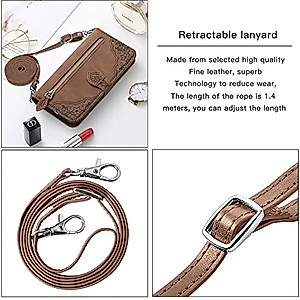 HUANGTAOLI Crossbody Shoulder Strap Adjustable Phone Case for Oppo A94 5G, PU Leather Zipper Handbag Wallet Case Kickstand Cover for Oppo A94 5G