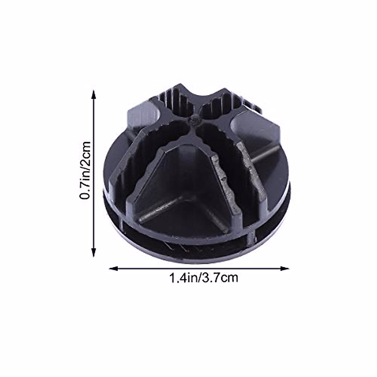 OUNONA 20 Pcs Wire Cube Plastic Connectors for Cube Storage Shelving and Cabinet Modular Organizer Closet Clasp Buckle Clip (Black)