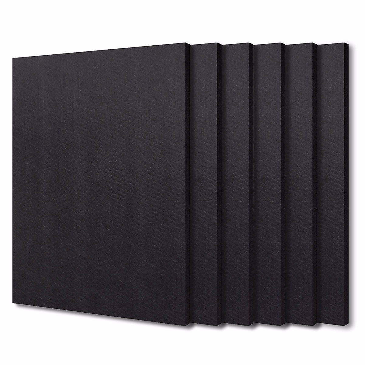 BXI Sound Absorber - 16 X 12 X 3/8 Inches 6 Pack High Density Acoustic Absorption Panel, Sound Absorbing Panels Reduce Echo Reverb, Tackable Acoustic Panels for Wall and Ceiling Acoustic Treatment