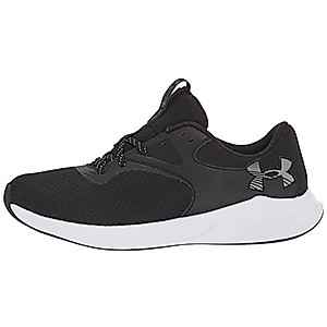 Under Armour Women's Charged Aurora 2 Cross Trainer, Black (001)/Metallic Warm Silver, 7