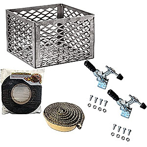 Total Control Offset Smoker Mod Kit for Oklahoma Joe's, and Most Other Offset Smokers Includes Gaskets, Lid Latches and Charcoal Basket (for Oklahoma Joe's Highland)