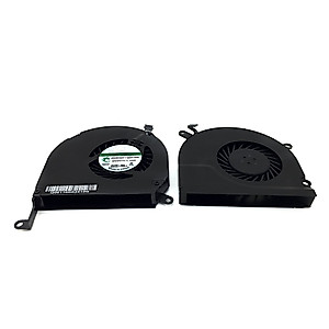 Left and Right Side CPU Cooling Fan Assembly for Apple MacBook Pro 15" A1286 (2008, 2009, 2010, 2011, 2012)