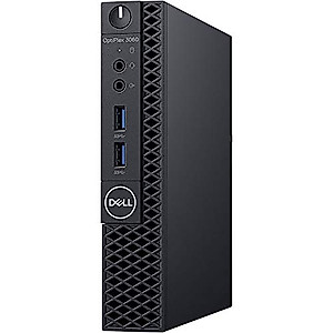 Dell OptiPlex 3060 Micro Form Factor (MFF) Business Desktop PC, Intel Six/Hexa Core i5-8500T, 16GB RAM, Intel PCIe Nvme 512GB SSD, Display Port/HDMI, Wireless LAN, Gigabit Ethernet, Windows 10 Pro