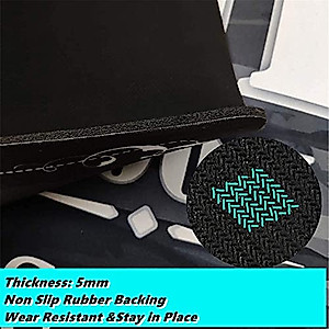 ABREEZE Laundry Room Rug 20x59 Load of Fun Rug Floor Mat for Washroom Mudroom Rubber Runner Farmhouse Large Laundry Rug Mat Washer and Dryer Carpet Black Laundry Room Decor and Accessories