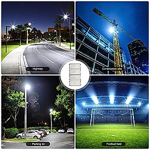 Viugreum 400W LED Flood Light, Super Bright Outdoor Stadium Lights, Waterproof IP65 40000LM Daylight White (6000K) Security Floodlights, Commercial Lighting Fixture for Garage, Garden, Lawn and Yard