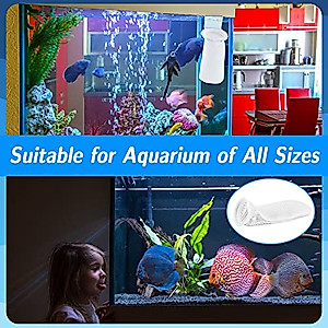 Jecery 8 Pcs Filter Socks 4 Inch 3D Honeycomb Design Filter Sock 4 Inch Ring by 11.8 Inch Long Saltwater Aquarium Filter Sock 150μm Aquarium Sump Filter Sock Use in Fish Tank Sump Overflow, White