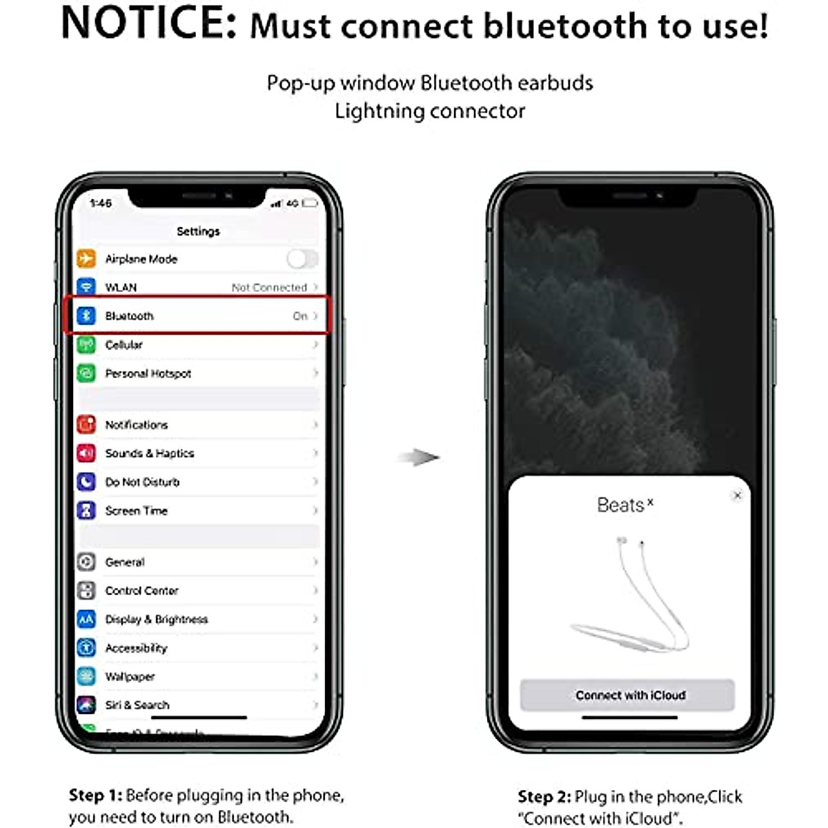 Headphones Earbuds Wired Earphones with Microphone and Volume Control,Lightning Connector Earbud [Apple MFi Certified] Headphone Compatible with iPhone 14/13/12/11 Pro/Xs Max/XR/X/7/8 Plus – White