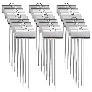 Foraineam 30 Pack 11.5 inch Stainless Steel Garden Markers Weatherproof Metal Plant Labels Large Planting Seedling Stake Signs