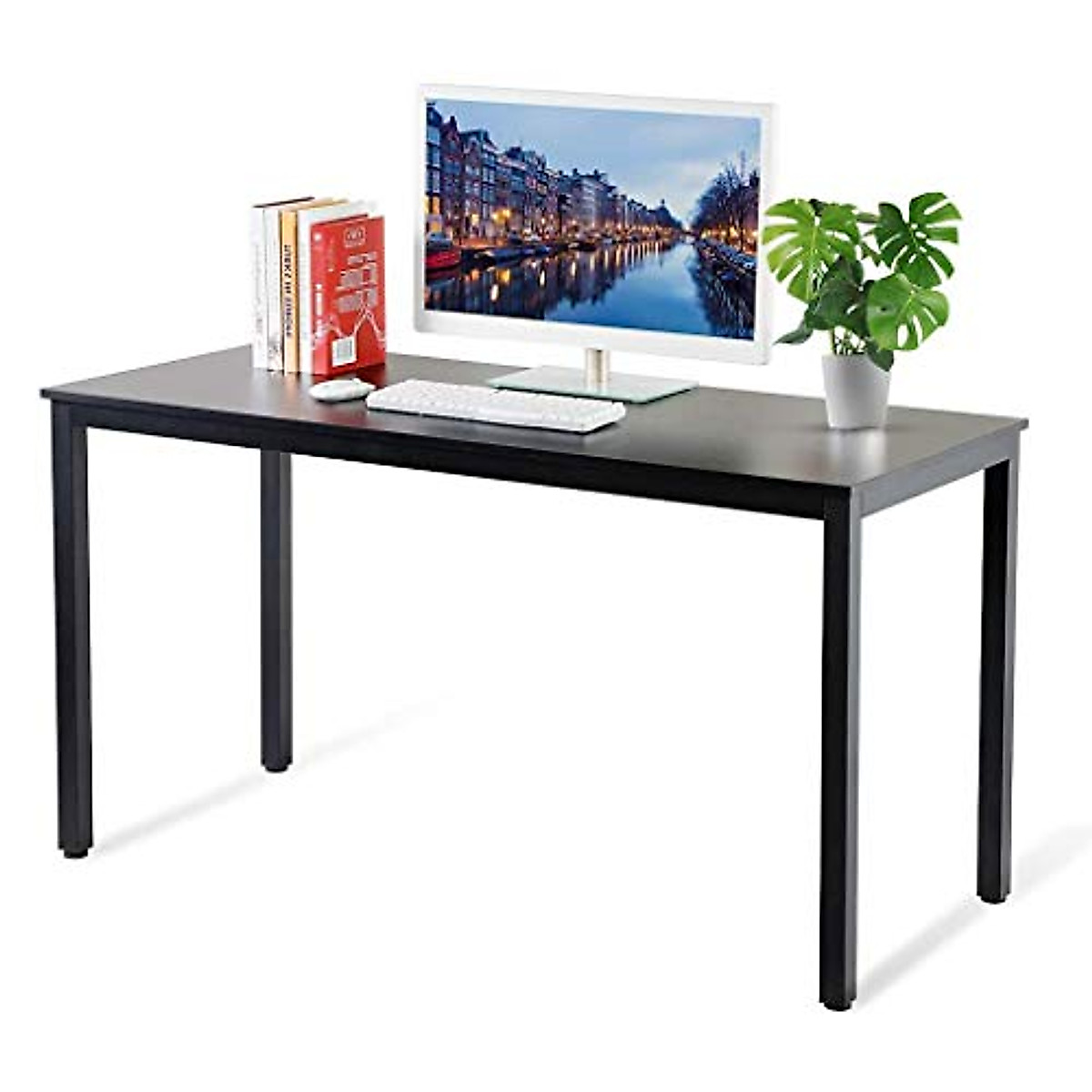 Home Office Computer Table Indoor Office Computer Game Work Study Desk Table Satudent Study Table Desk Modern Style Computer Desk Laptop Study Table Office Desk Workstation for Bedroom (L, One Size)