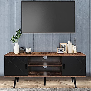 Iwell Storage Cabinet & TV Stand Bundle, 2 Piece Furniture for Living Room, Bedroom