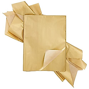 Gold Tissue Paper for Gift Wrapping Bags and Birthday Party (60 Sheets, 20 x 26 in)