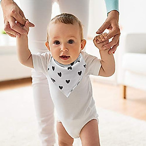 10-Pack Baby Girl Bandana Drool Bibs Gift Set for Drooling Teething by MiiYoung