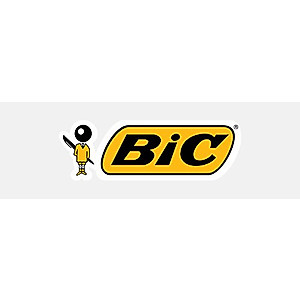 Bic Ultra Round Stic Grip Ball Point Pens, Medium Point, 1.2 mm, Black Ink (24 Pens)