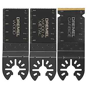Dremel MM488B Oscillating Multitool Blade Variety Pack, Universal Flush Cut Saw Blades